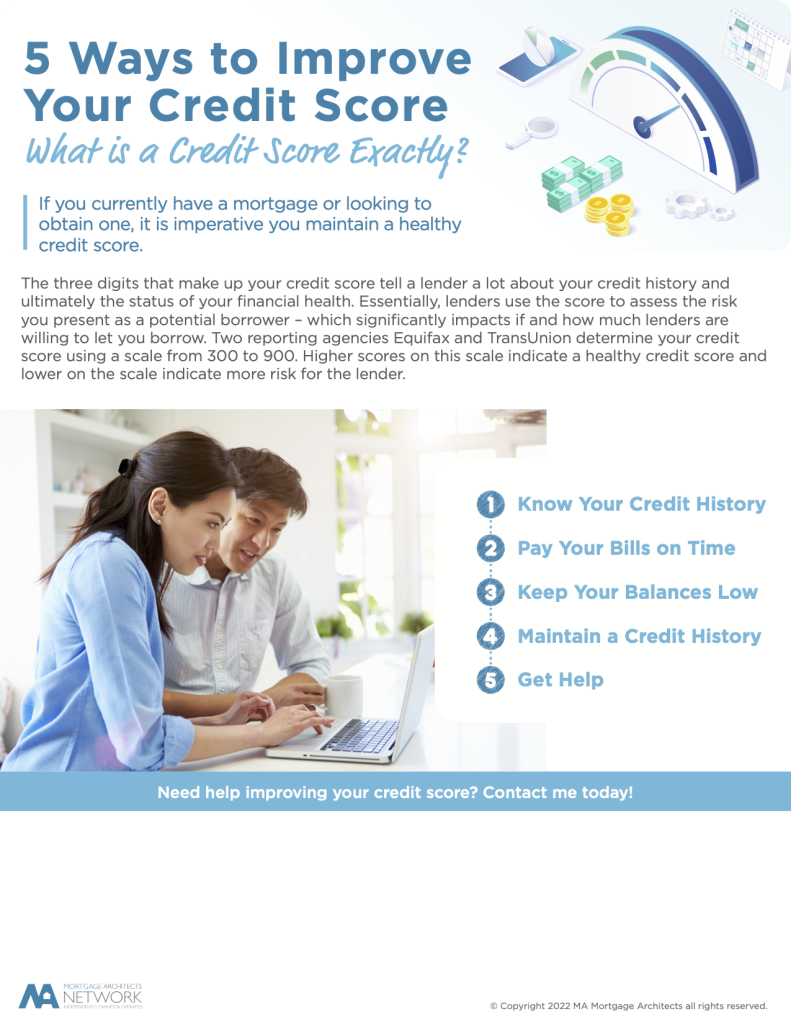 5 Ways to Improve Credit Score | My MortgageLine